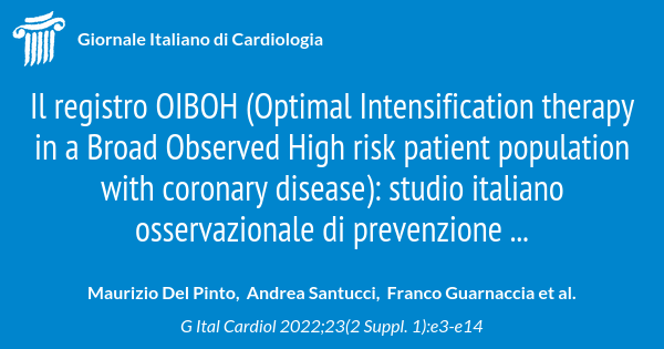 Il registro OIBOH (Optimal Intensification therapy in a Broad Observed ...