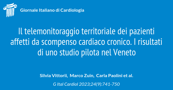 Il telemonitoraggio territoriale dei pazienti affetti da scompenso ...