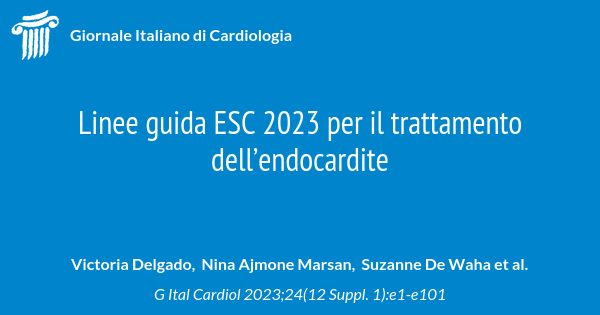 Linee guida ESC 2023 per il trattamento dell’endocardite | Giornale ...